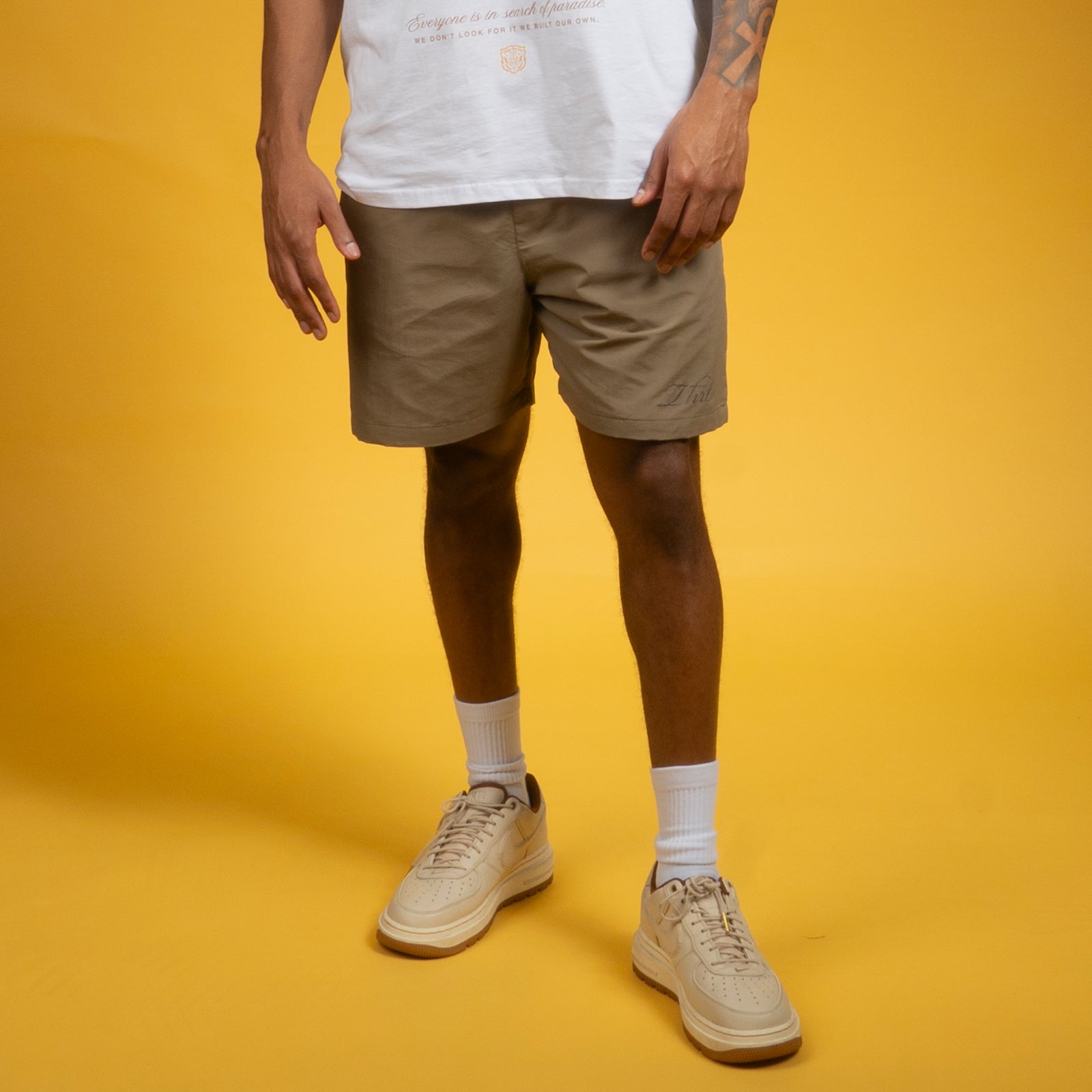 THRT Trunks - Tan w/ Austin Tee