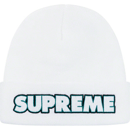 Supreme Outline Beanie- White