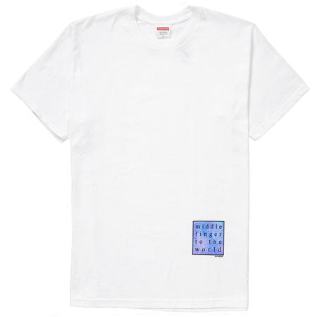 Supreme - Supreme Middle Finger to the World Tee- White