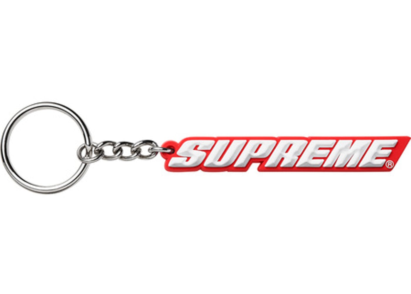 Supreme - Supreme Key Bevel Logo Keychain