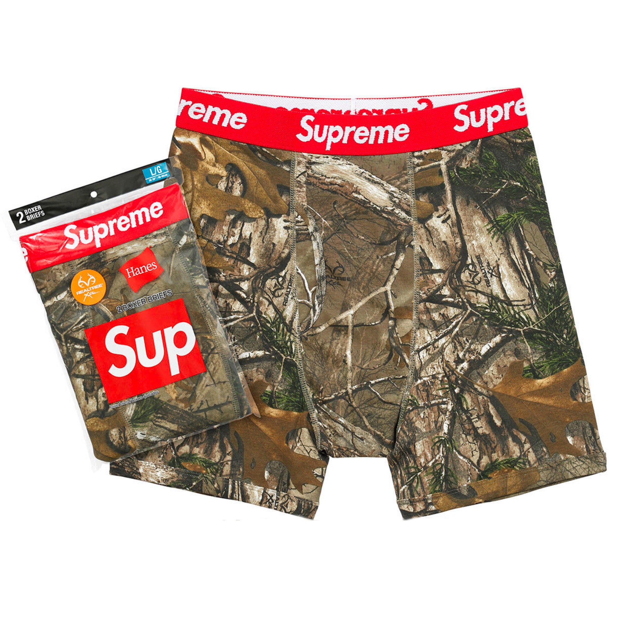Supreme - Supreme/Hanes Woodbrine Boxers Pack