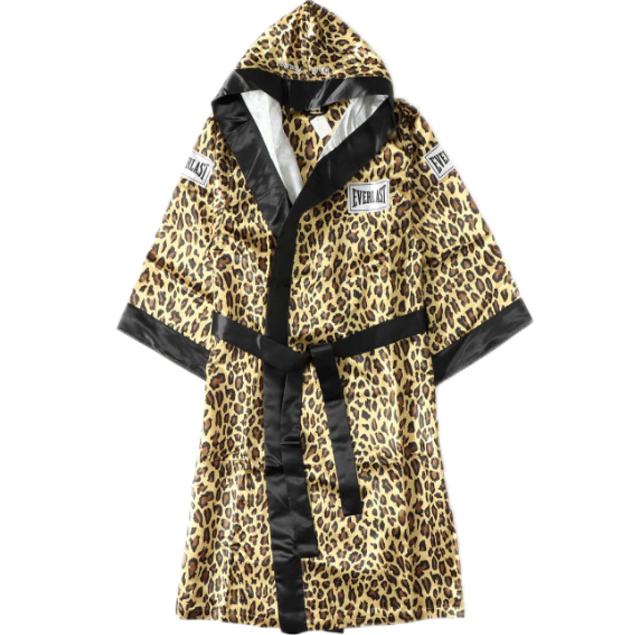 Supreme - Supreme Everlast Satin Hooded Boxing Robe- Leopard