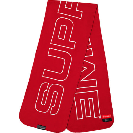 Supreme - Supreme Polartec Logo Scarf- Red