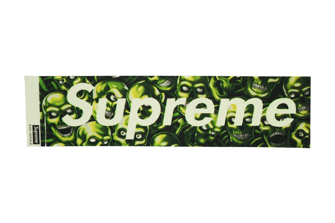 Supreme - Supreme Skull Box Logo Sticker